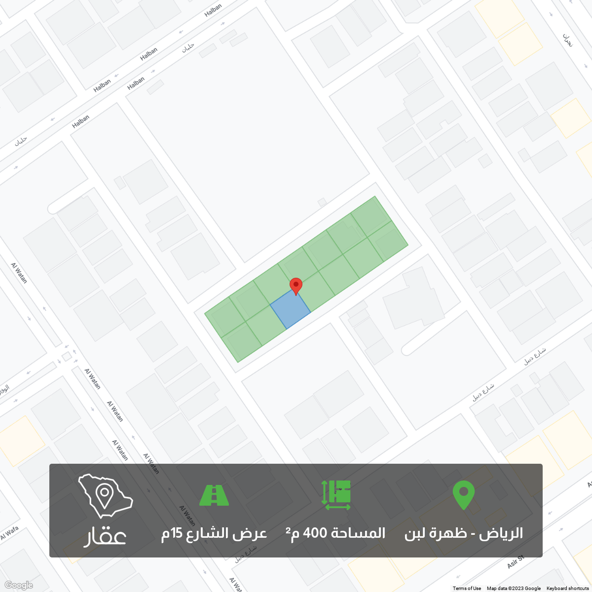 أرض للبيع في شارع الورهاء ، حي ظهرة لبن ، الرياض ، الرياض - 5254309 ...